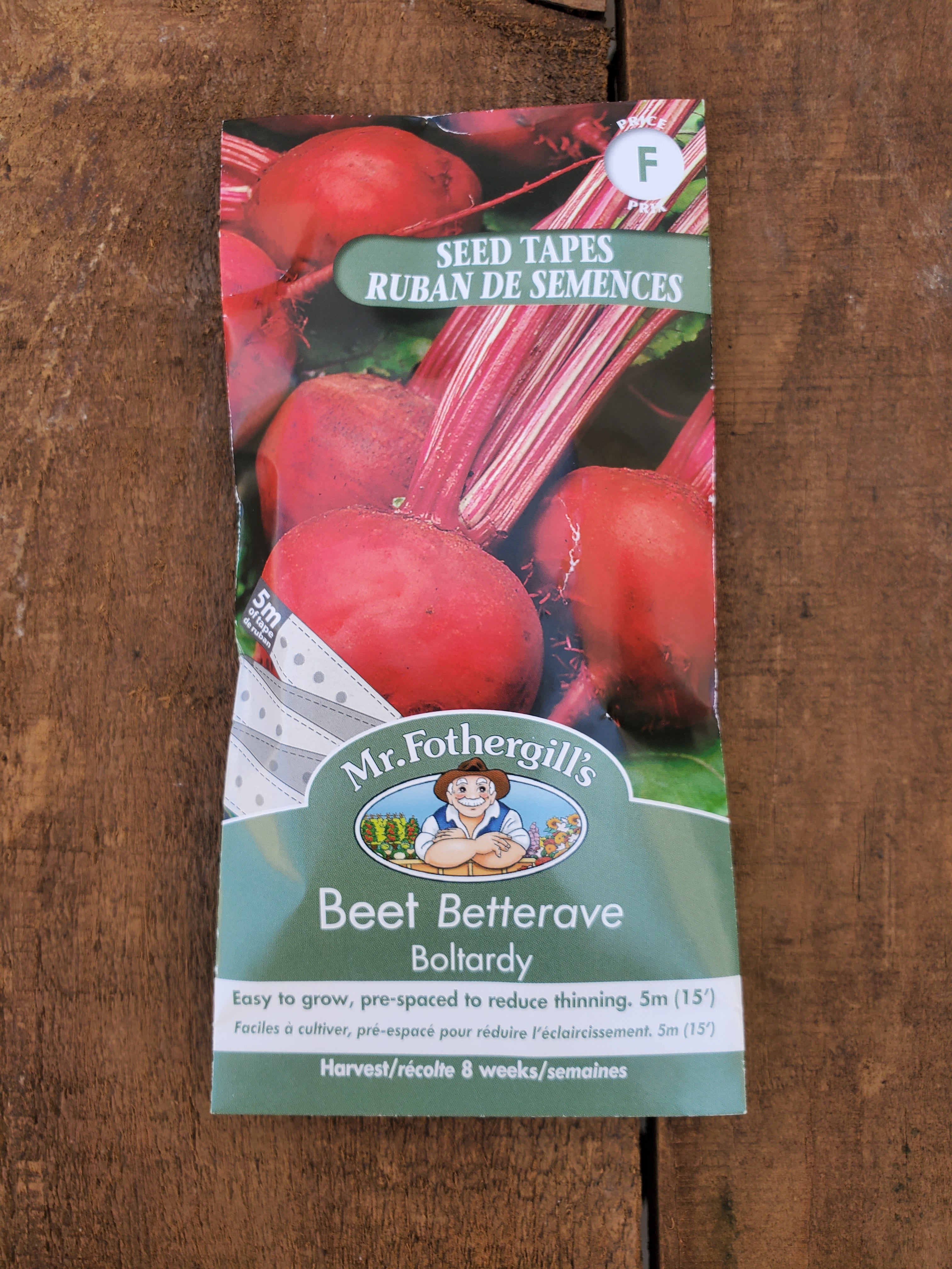 Beet Seed Tape - Boltardy – Greenland Garden Centre