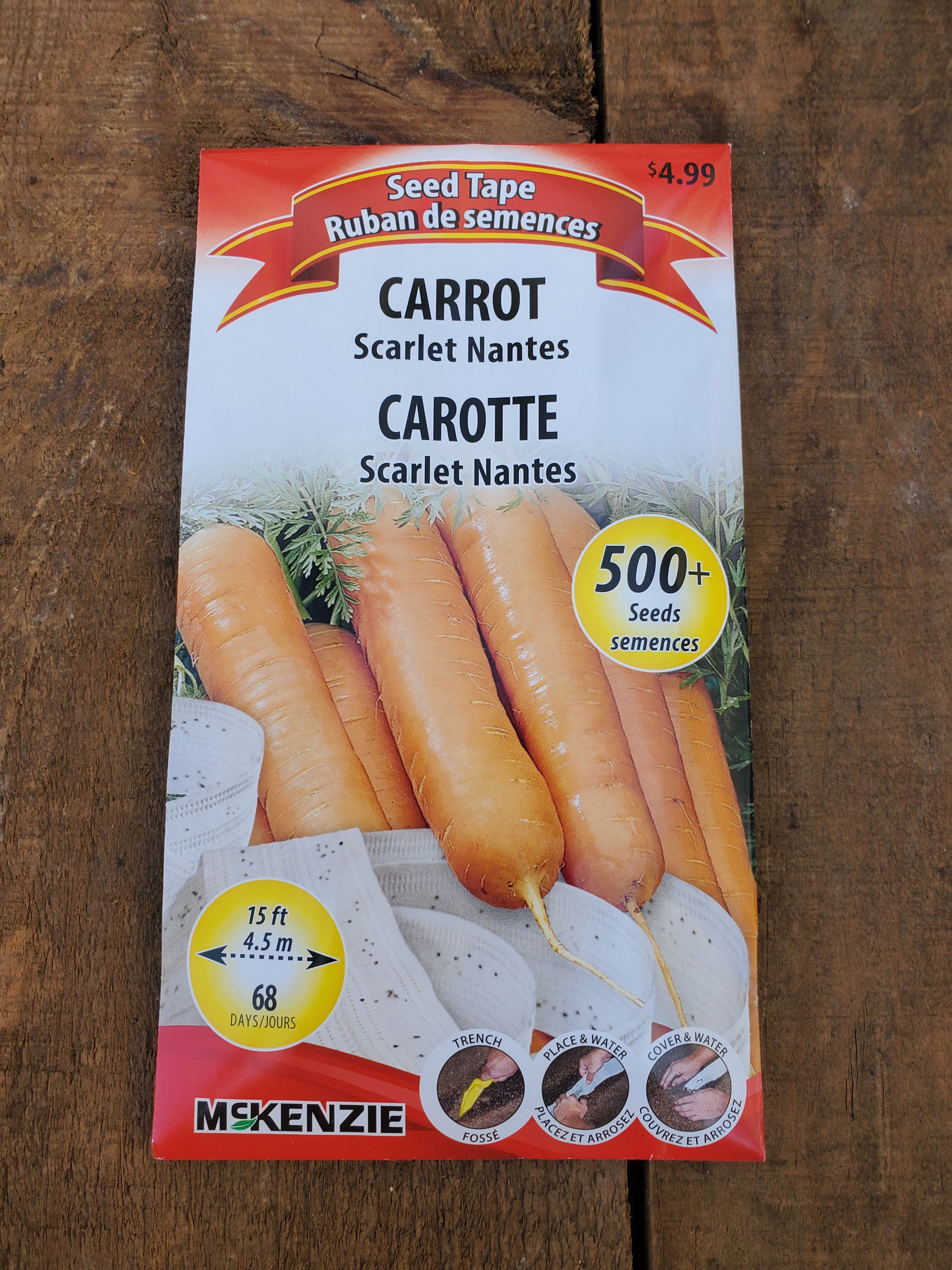 Carrot Seed Tape - Scarlet Nantes – Greenland Garden Centre