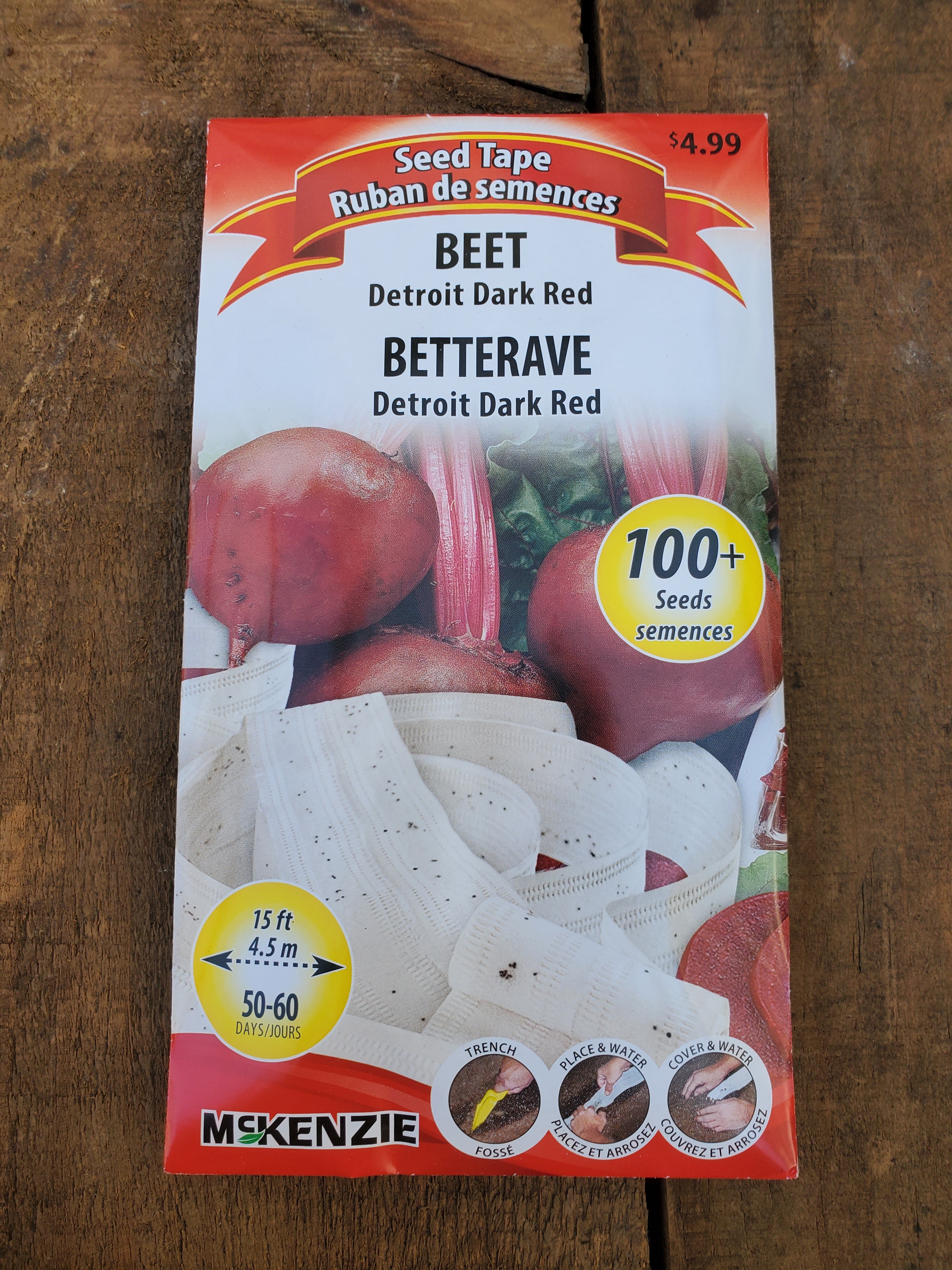 Beet Seed Tape - Detroit Dark Red – Greenland Garden Centre